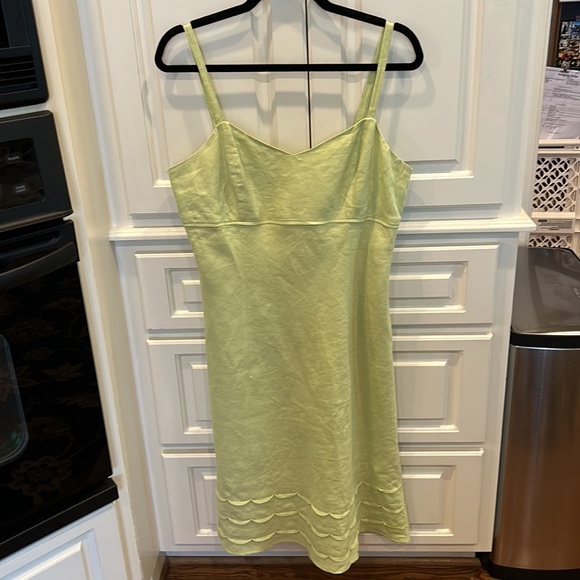 AnnTaylor Loft | Dresses | Like New Ann Taylor Loft 0 Lime Green Linen ...